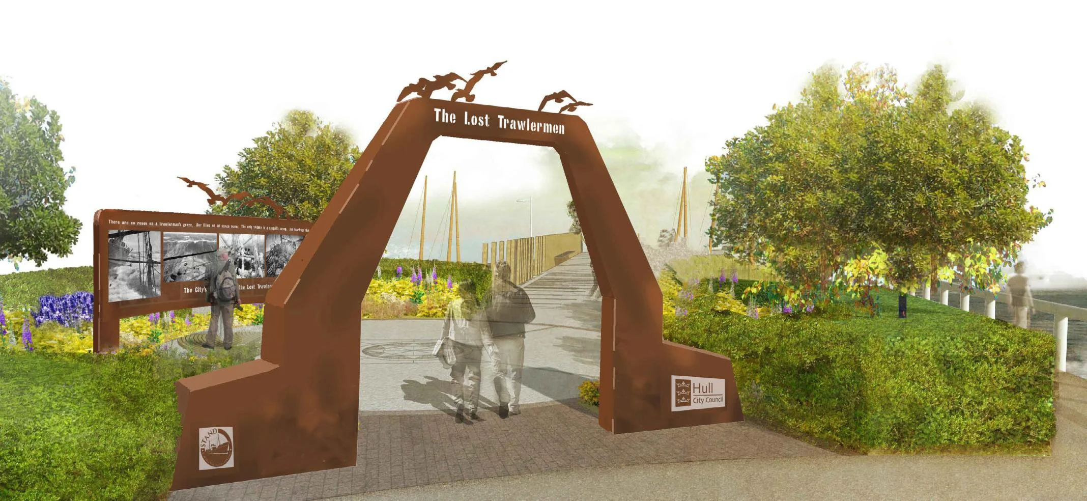 Work to create a Memorial Garden to Hull’s lost trawlermen has got ...
