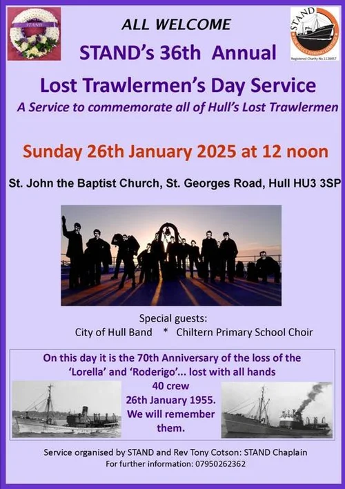 Annual Lost Trawlermen’s Service to be held on 70th anniversary of loss ...