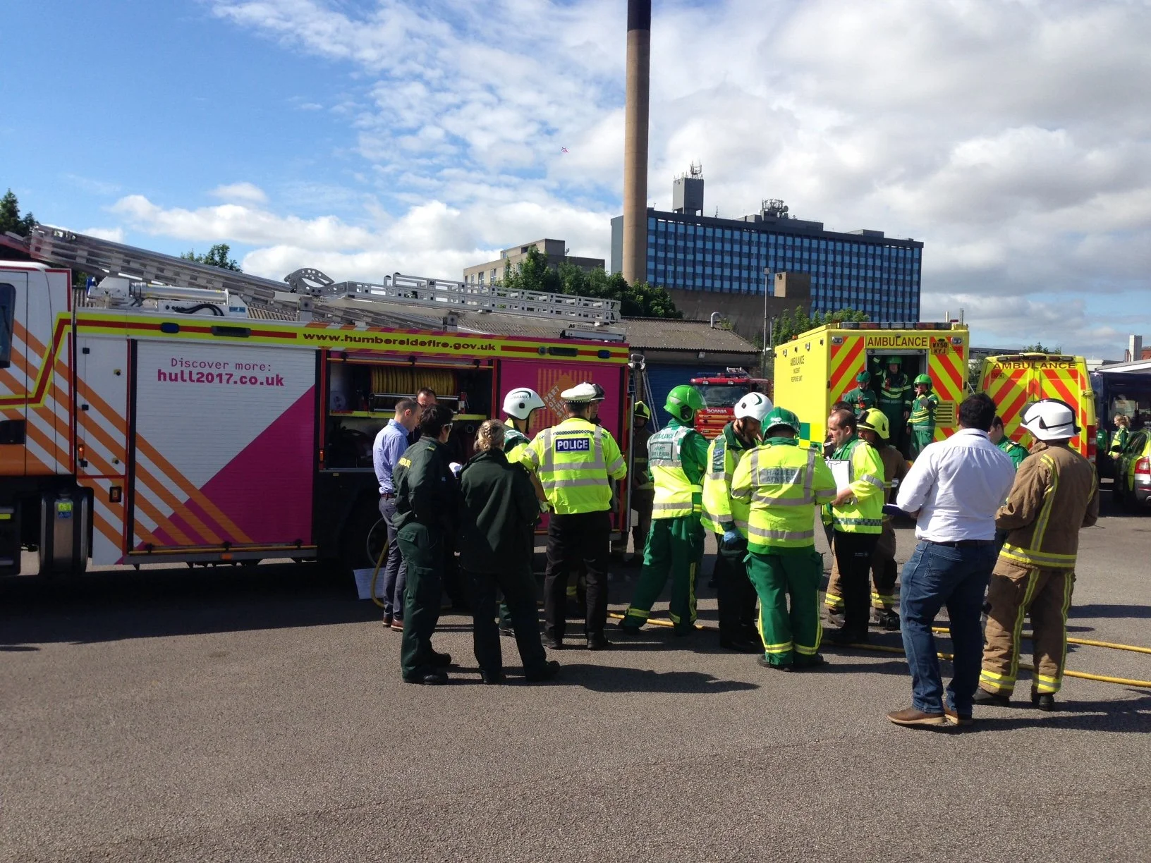 Hospital responds to ‘chemical incident’ as part of training exercise ...