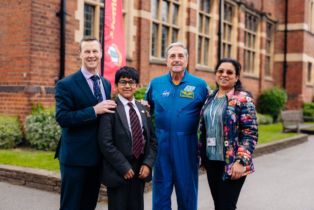 Lift-off for Hymers students as astronaut inspires them to reach for ...