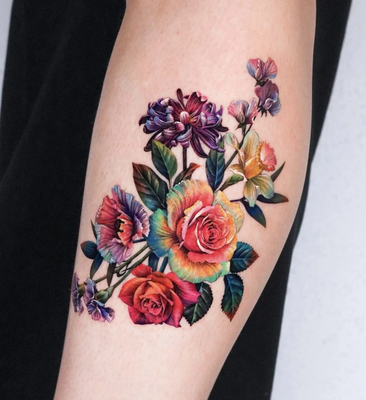31 Stunning Flower Tattoos to Get You in the Spring Spirit — Tattd ...