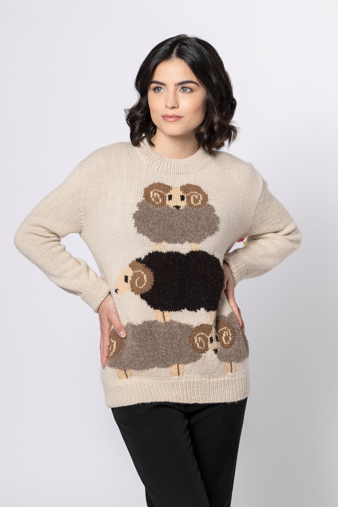 Mixed Patches Jacket (Hand Knitted) — Knight of New Zealand