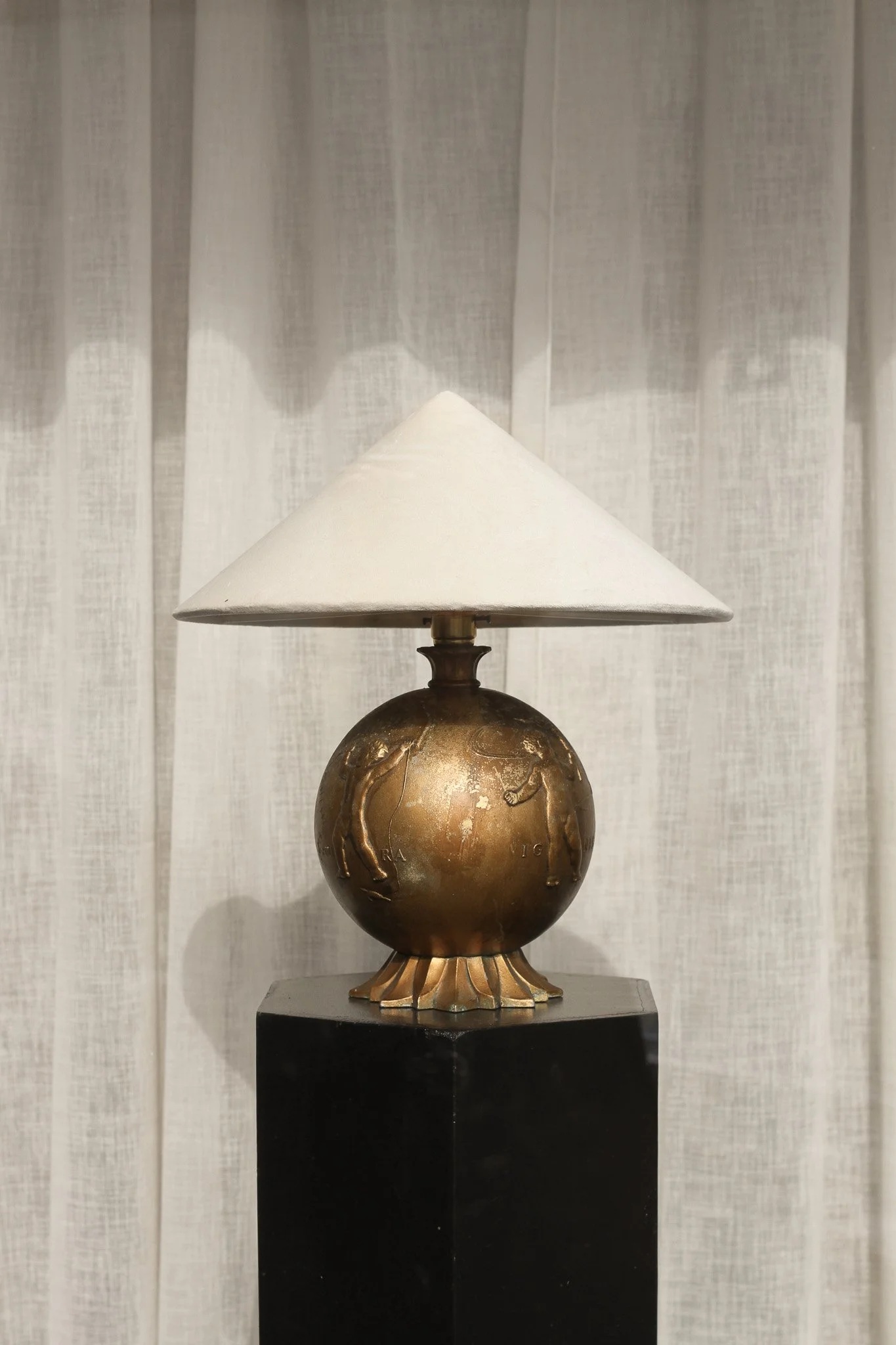 Brass & Copper Lamp — Mantel