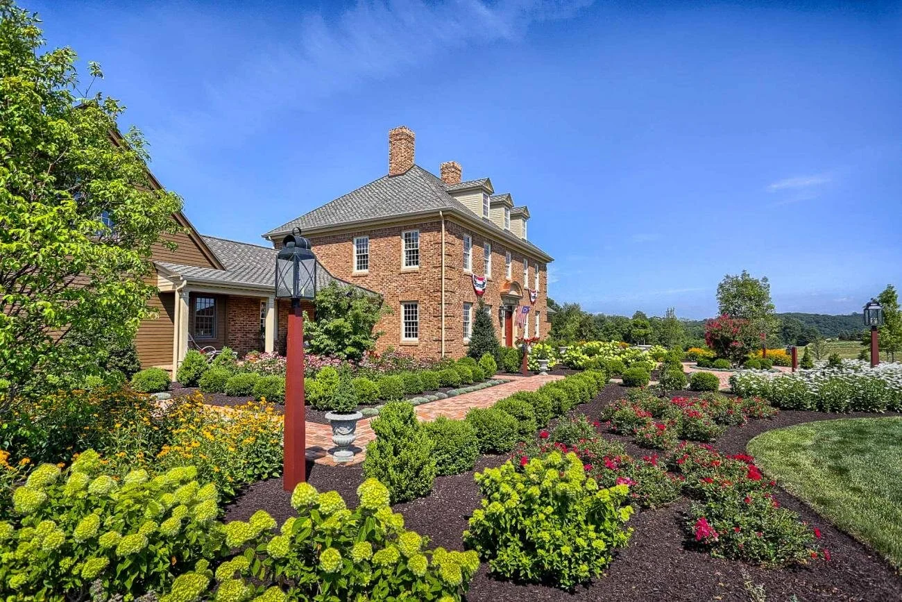 Timeless Federal Style Landscape with Brick Accents and Stunning ...