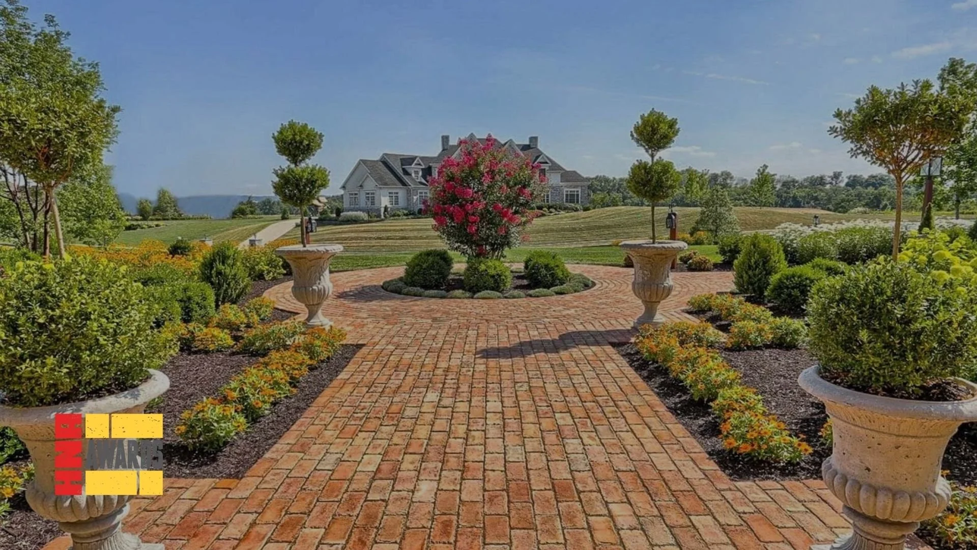 Timeless Federal Style Landscape with Brick Accents and Stunning ...