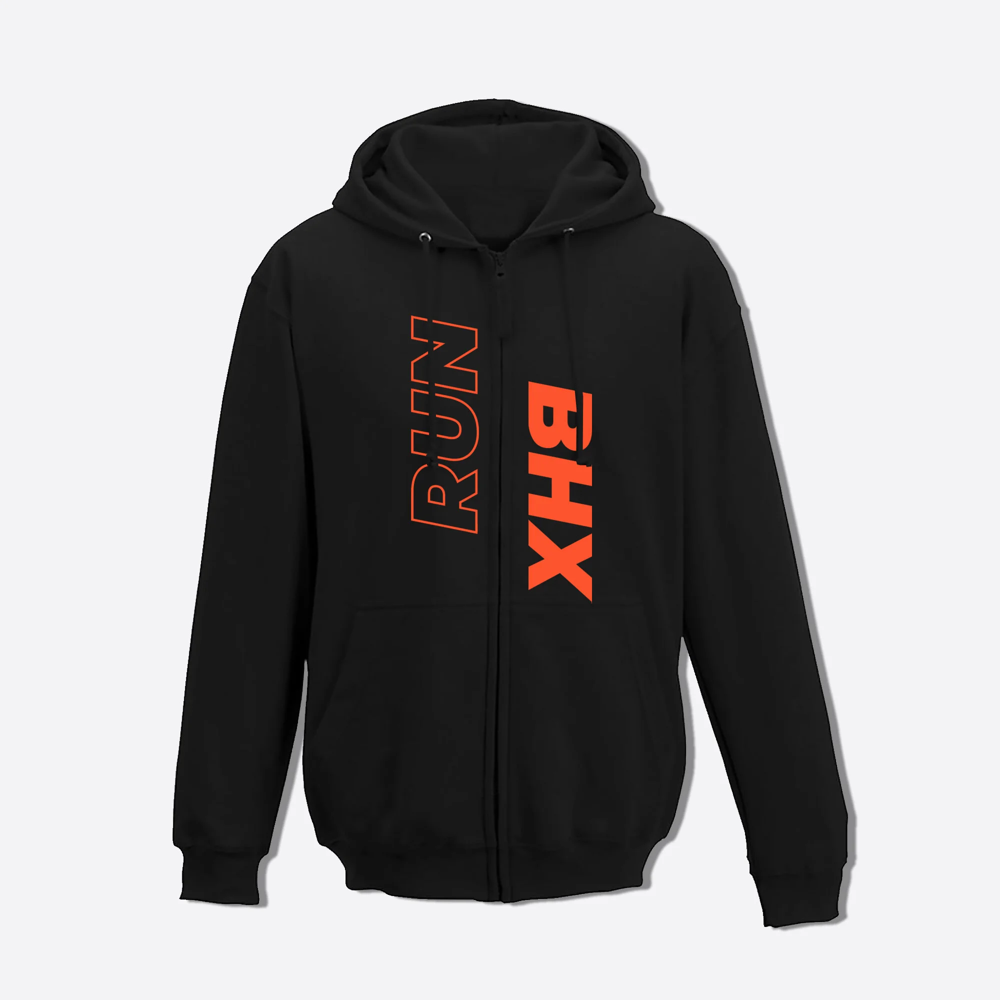 RUN BHX ZIP HOODIE. — RUN OF A KIND - Running Tours of Birmingham UK