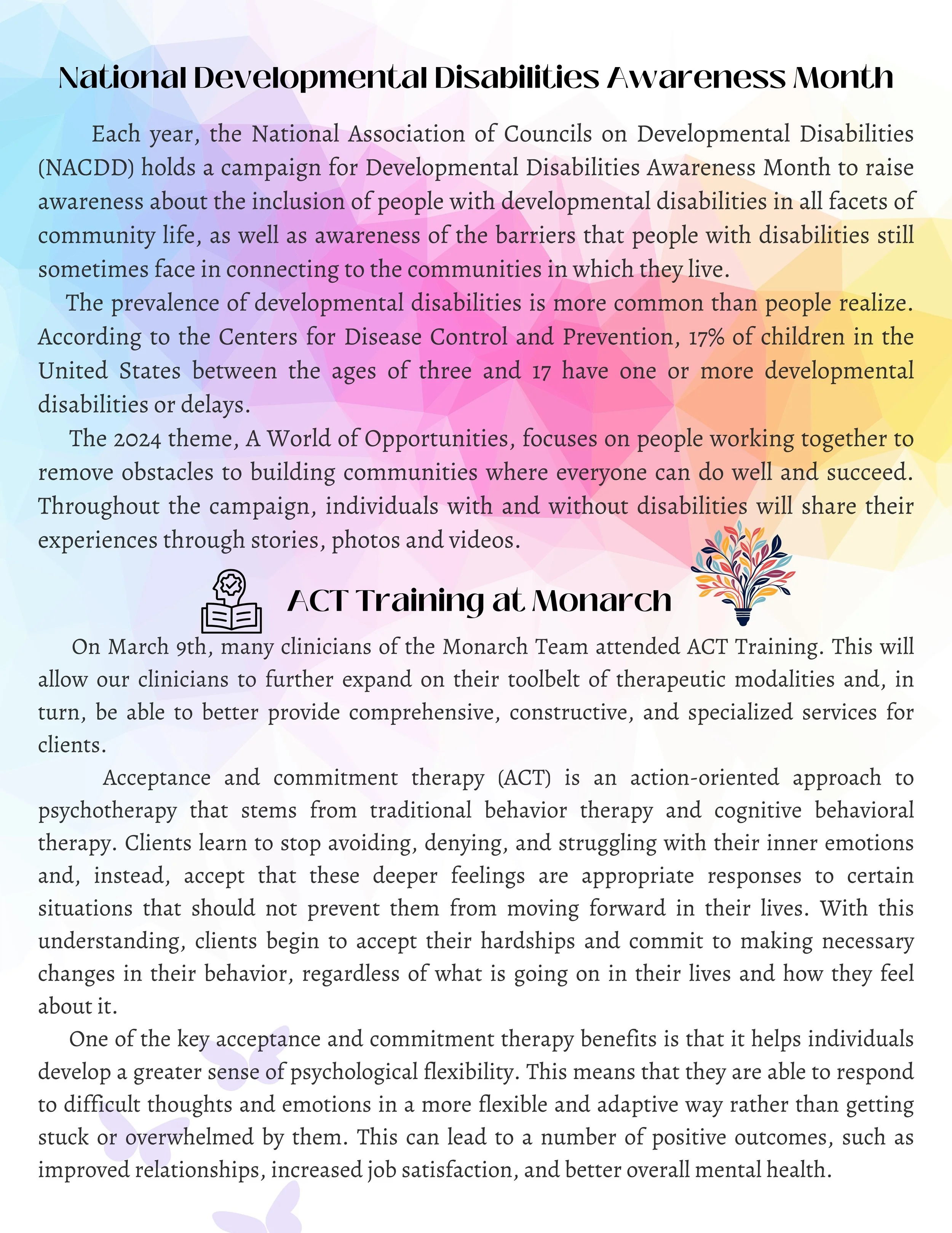 Newsletter - San Antonio, TX - Monarch Behavioral Health, PLLC