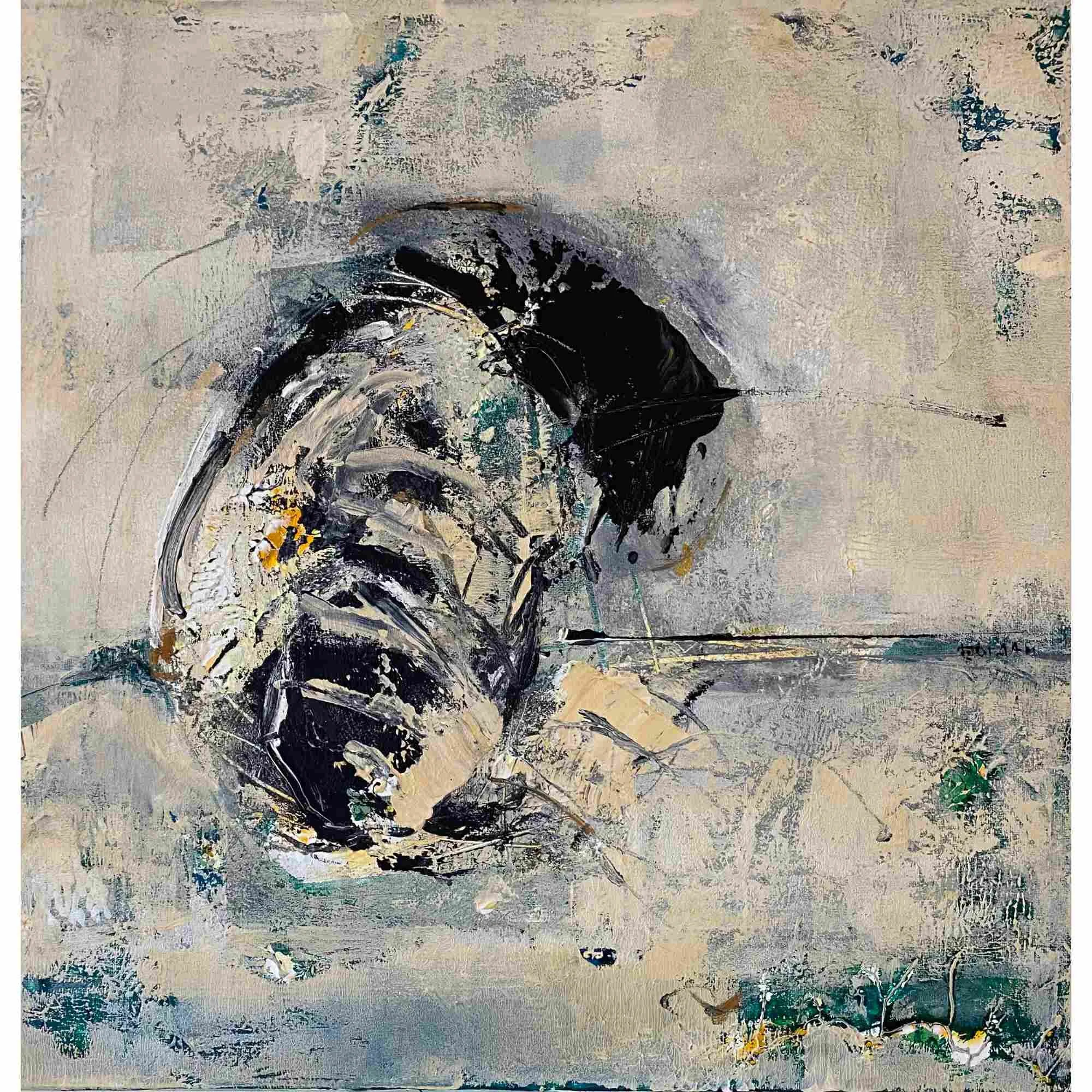 Blue Mood Under a Grey Moment — Allura Art online gallery