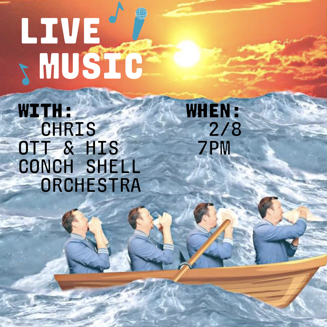 Live Music W/ Chris Ott & his conch shell orchestra — KATO SAKE WORKS