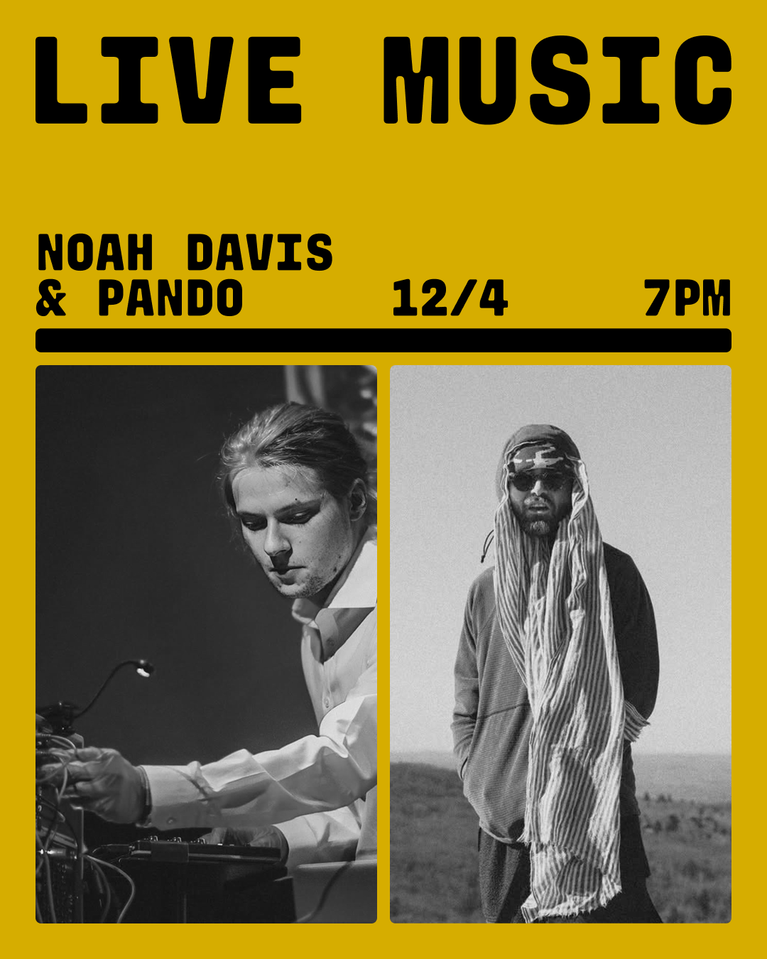 Live Music w/ Noah Davis & pando — KATO SAKE WORKS