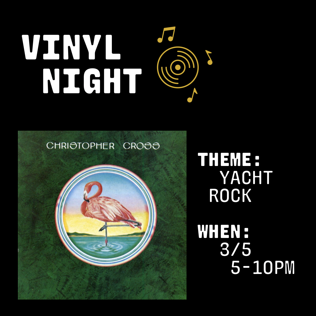 Vinyl Night: Yacht Rock — KATO SAKE WORKS