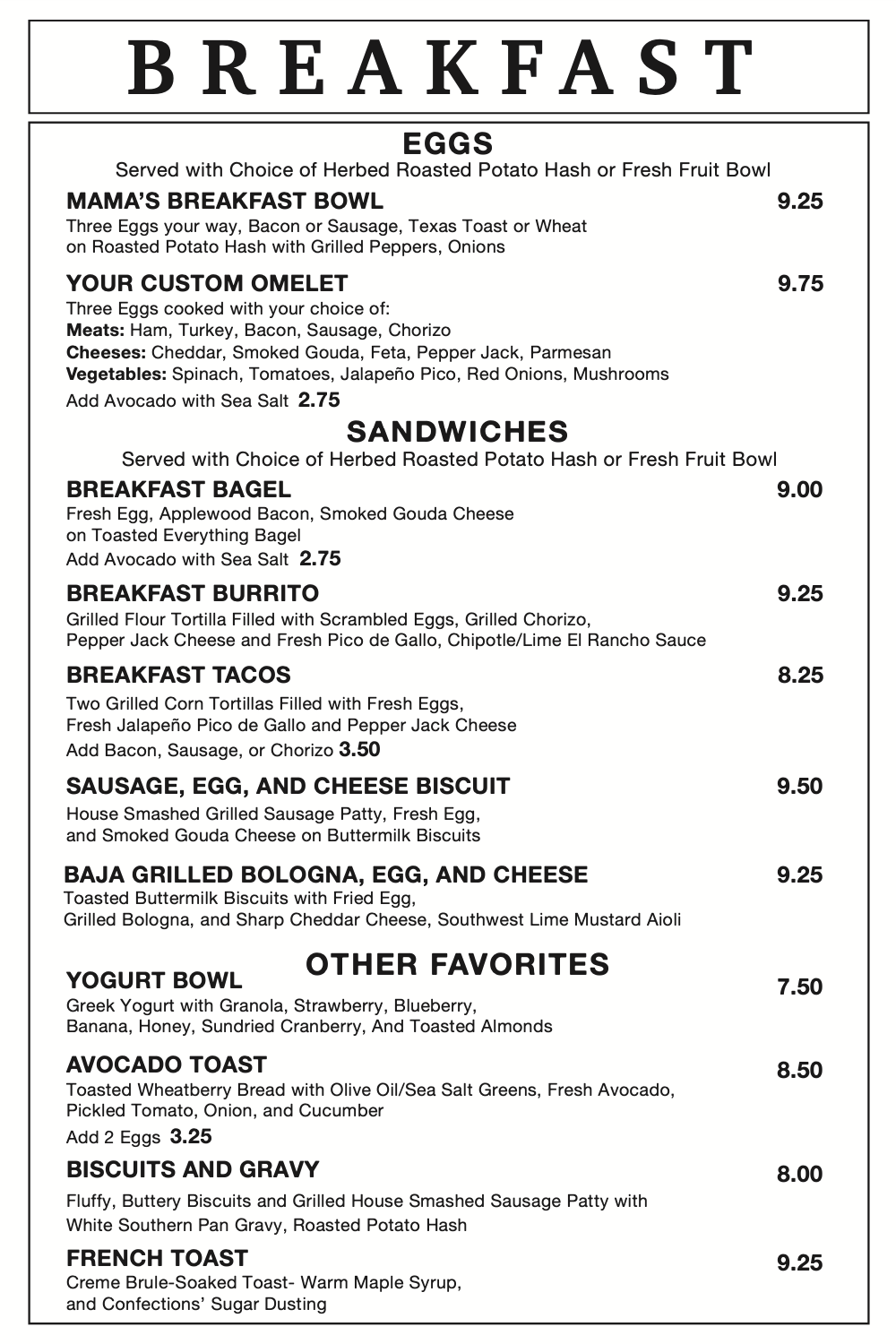 About 5 — MUGS COFFEE CO.