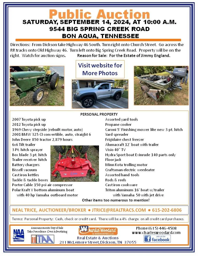 Auctions — Charles Woodard & Associates