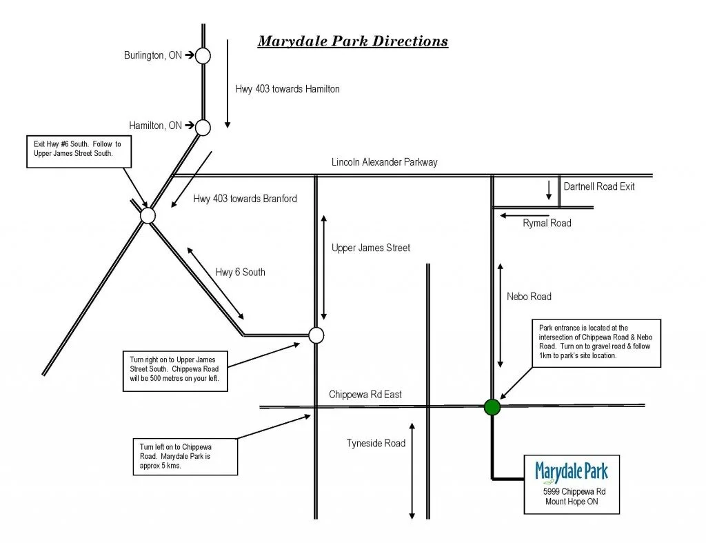 Locations & Directions — C.Y.O. Camp Marydale