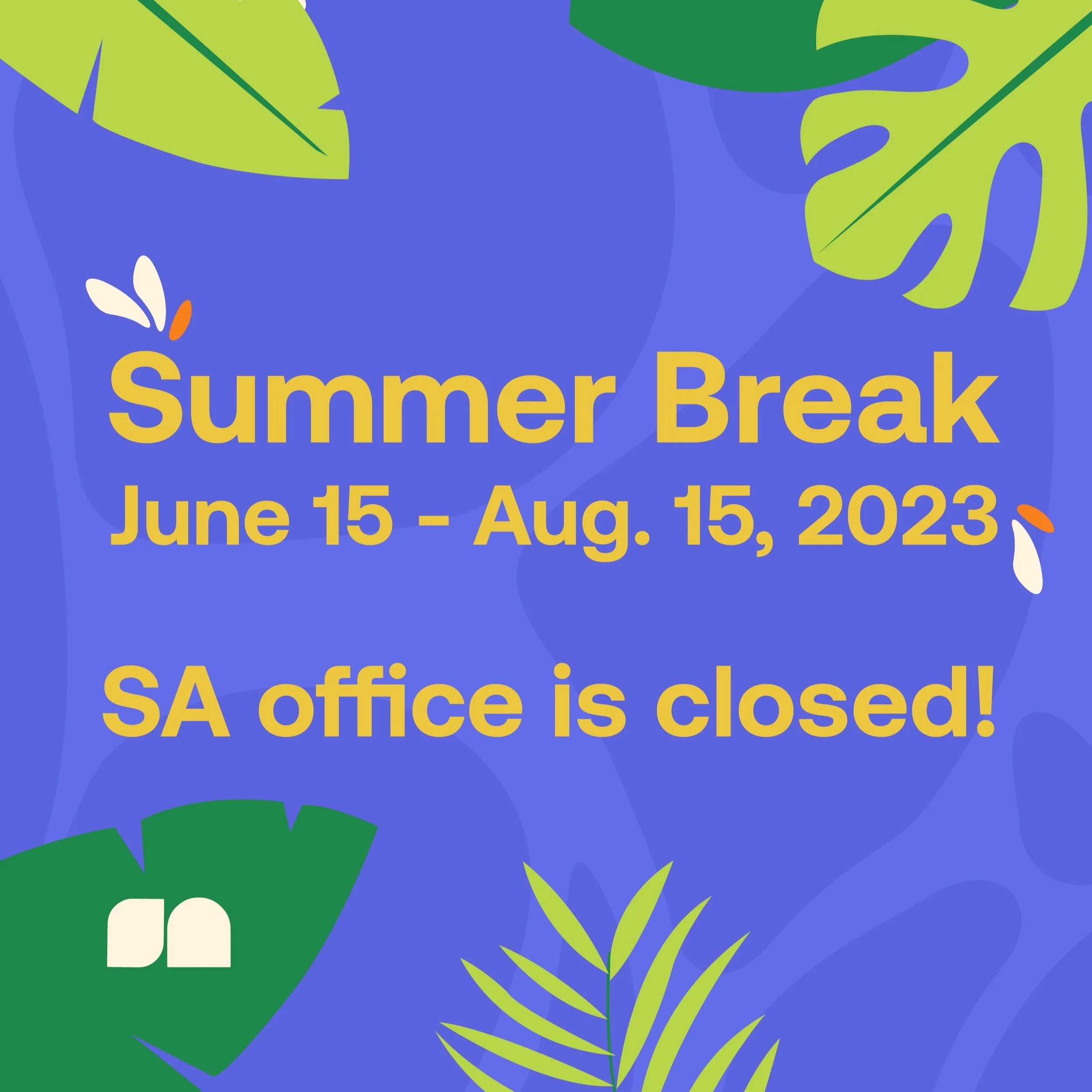 Summer Office Closure — AUArts Students' Association