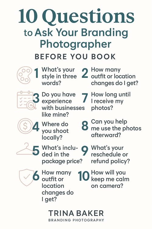 10 Questions to Ask Your Branding Photographer Before You Book