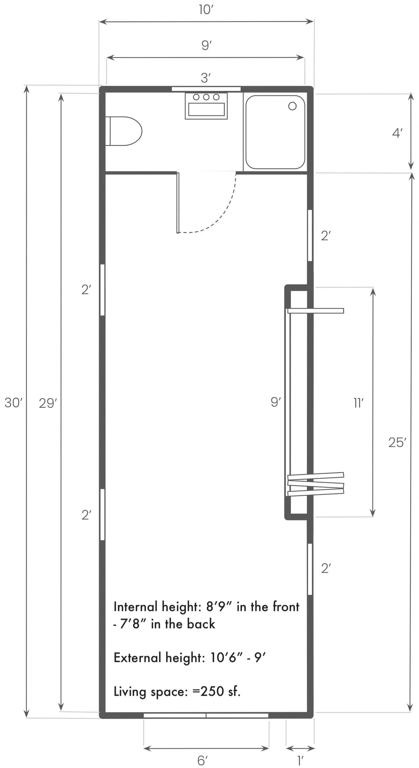 The Station pod is a compact tiny home or backyard ADU, prefab or flat ...