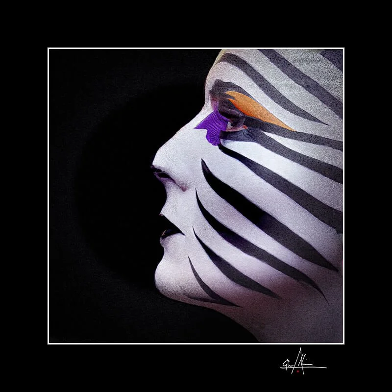 Zebra Face Painting