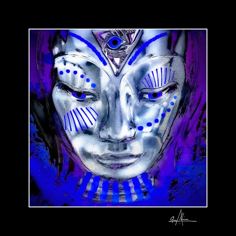 “Tribal Alien Silver Buddha” — Glen Allison