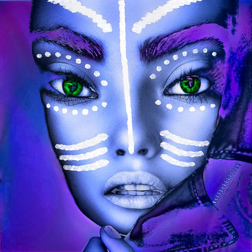 “Tribal Alien Princess” - NFT — Glen Allison