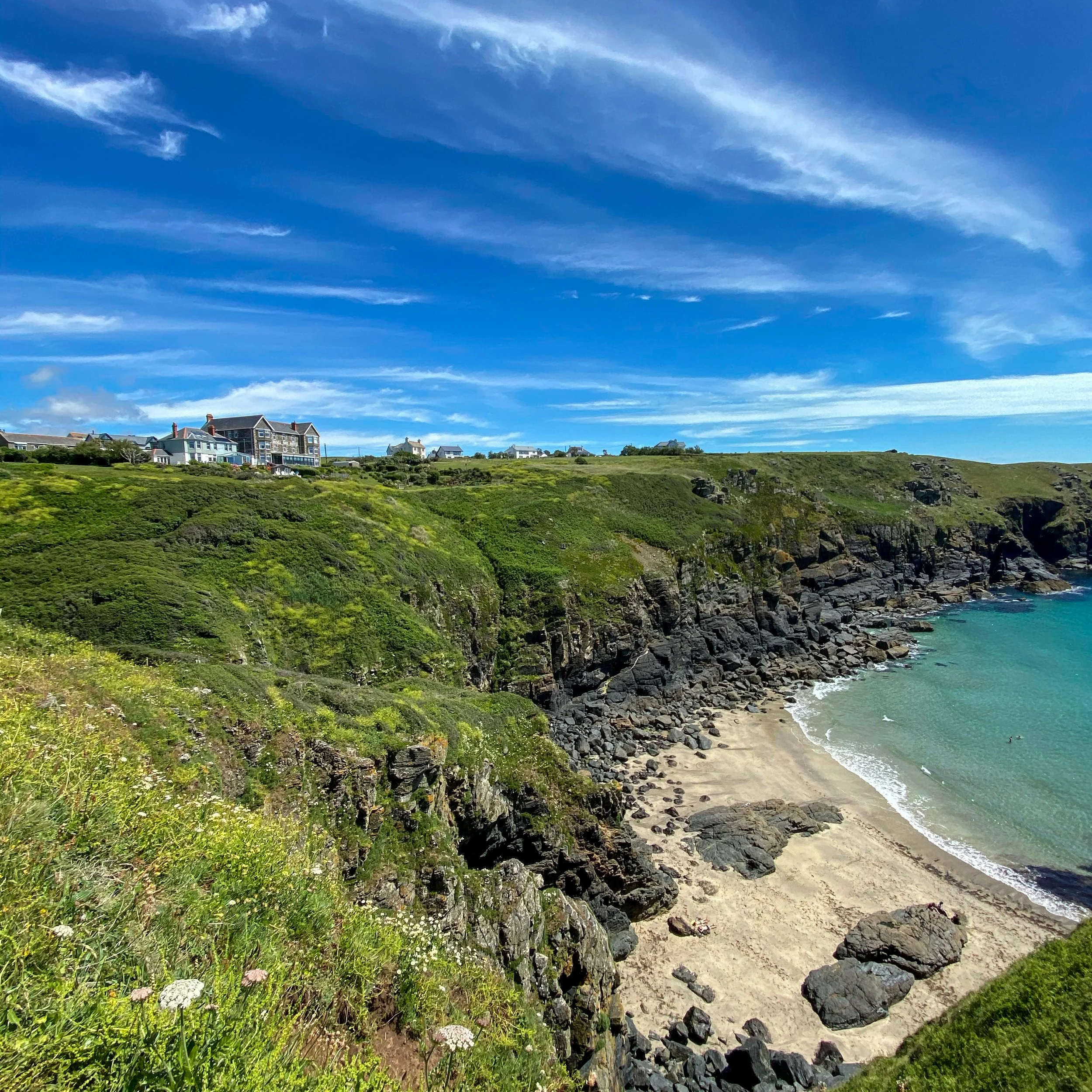 Coastal hotel, Lizard Peninsula, Cornwall