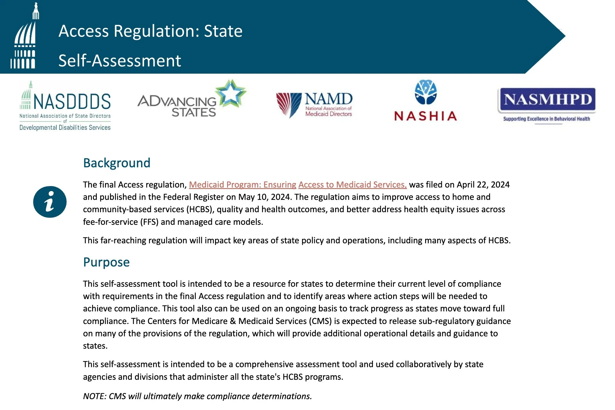 Access Regulation: State Self-Assessment — NASHIA | National ...