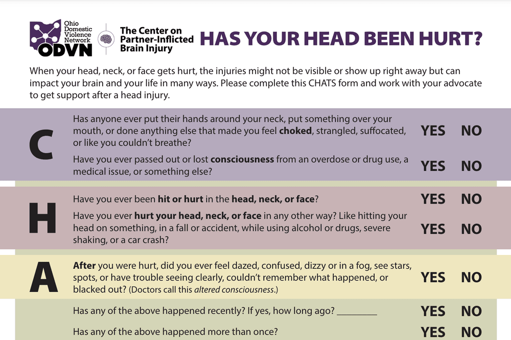 CHATS Screening Tool — NASHIA | National Association of State Head ...