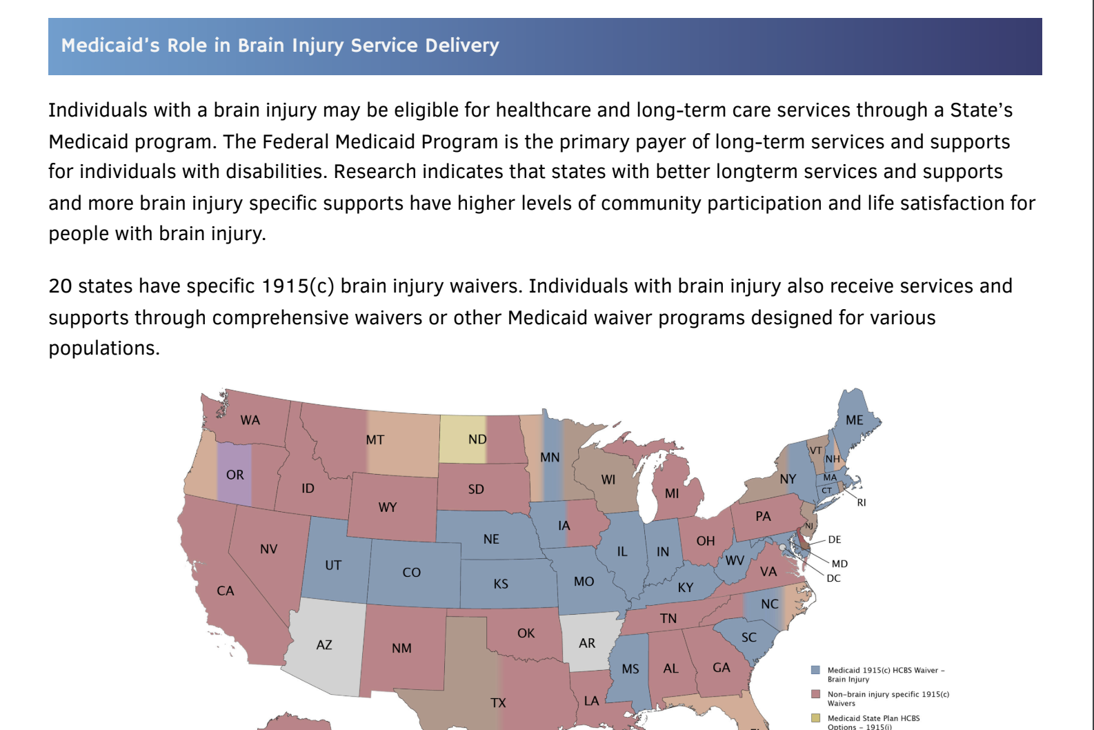 TBI/ABI HCBS Waiver Programs — NASHIA | National Association of State ...
