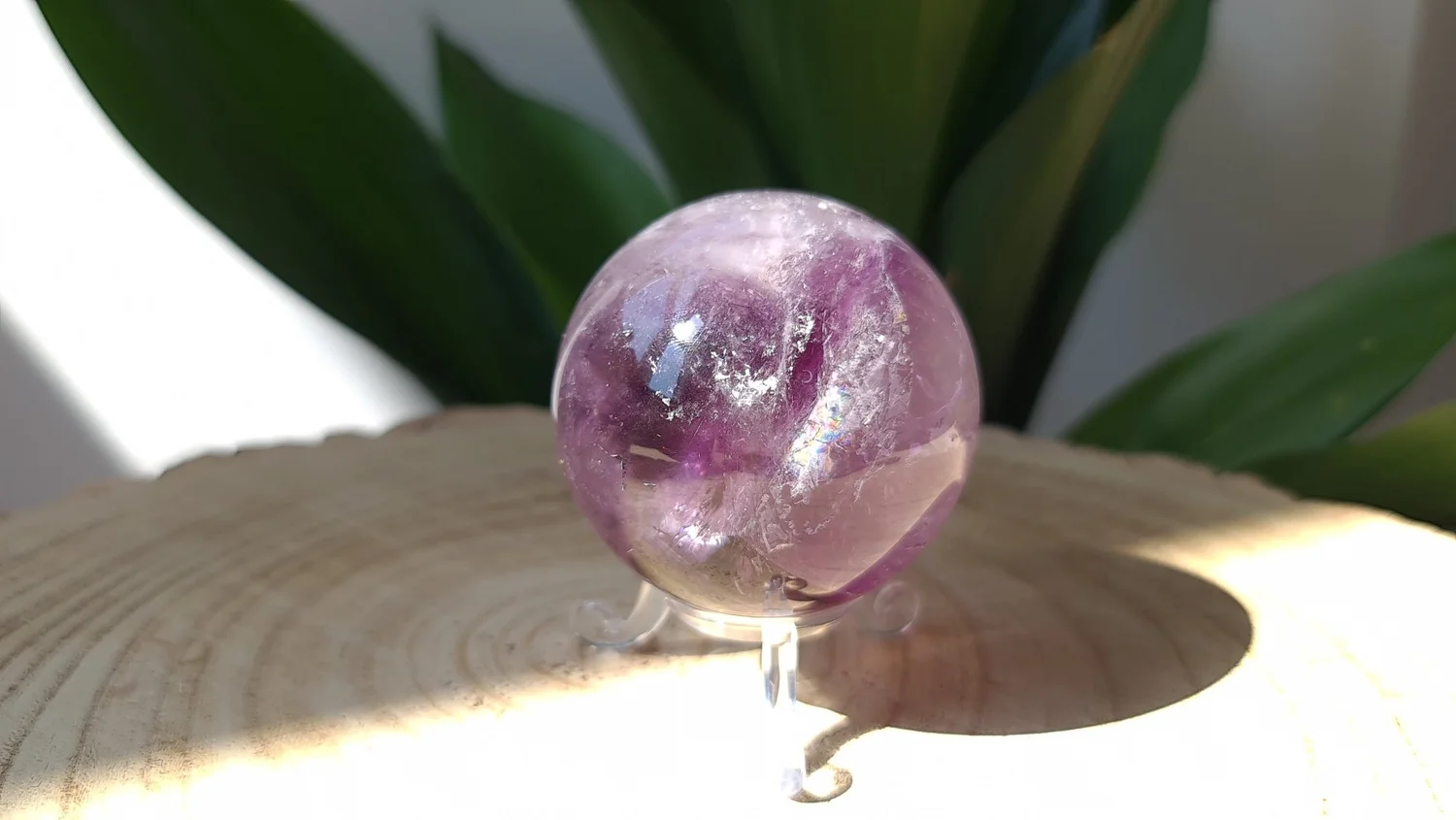 Lepidolite Crystal Sphere — Temple of Stone