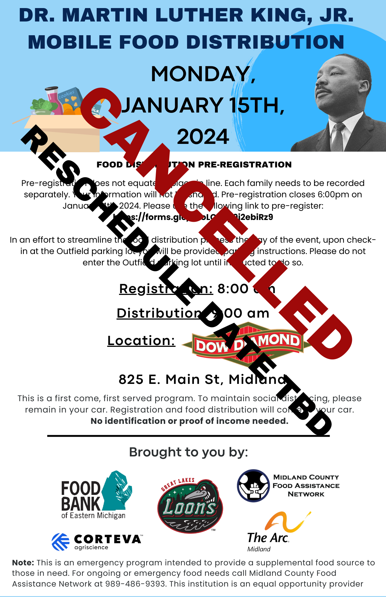 Dr. Martin Luther King, Jr. Day Mobile Food Distribution — The Arc of ...