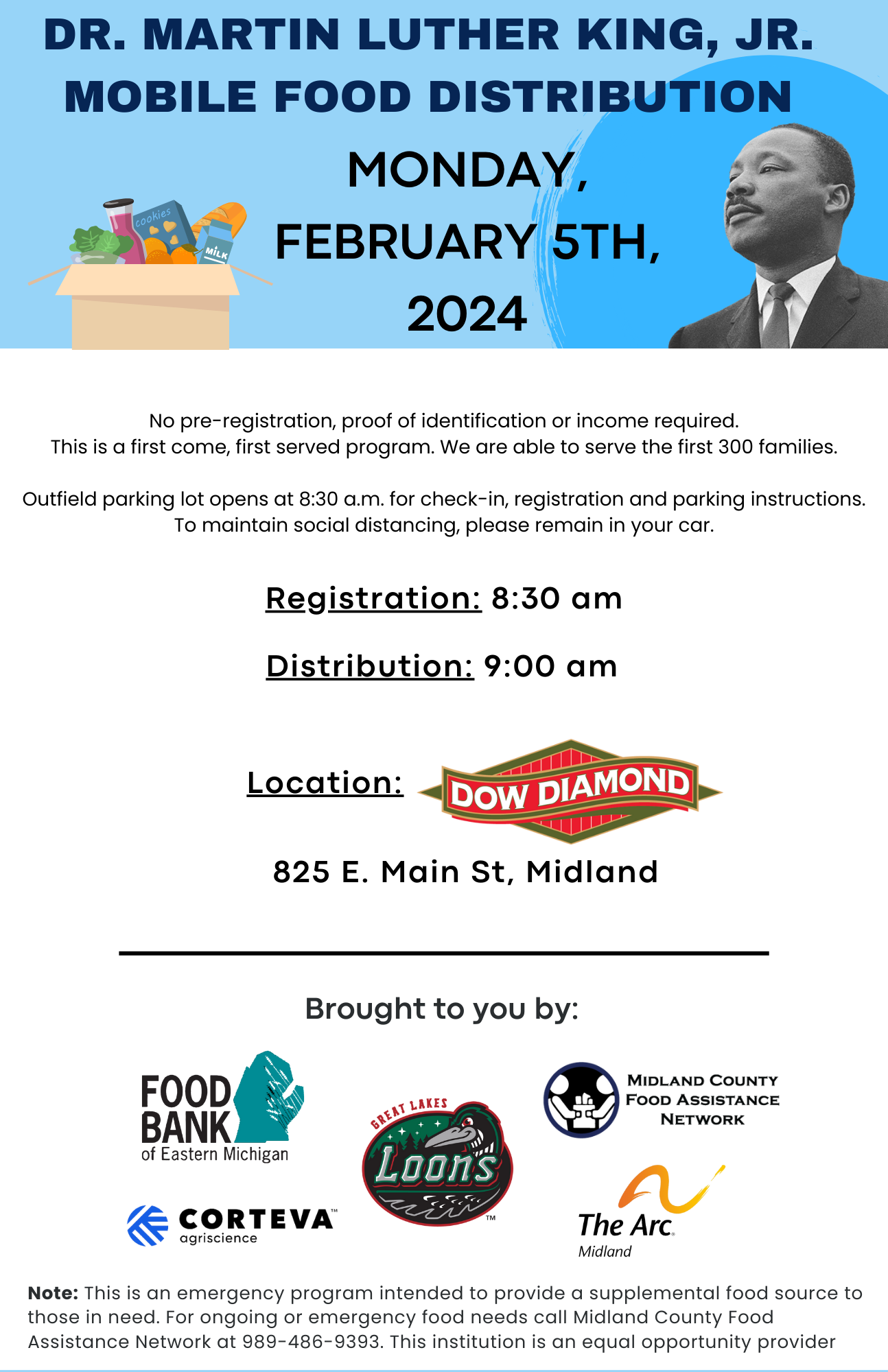 Dr. Martin Luther King, Jr. Day Mobile Food Distribution — The Arc of ...