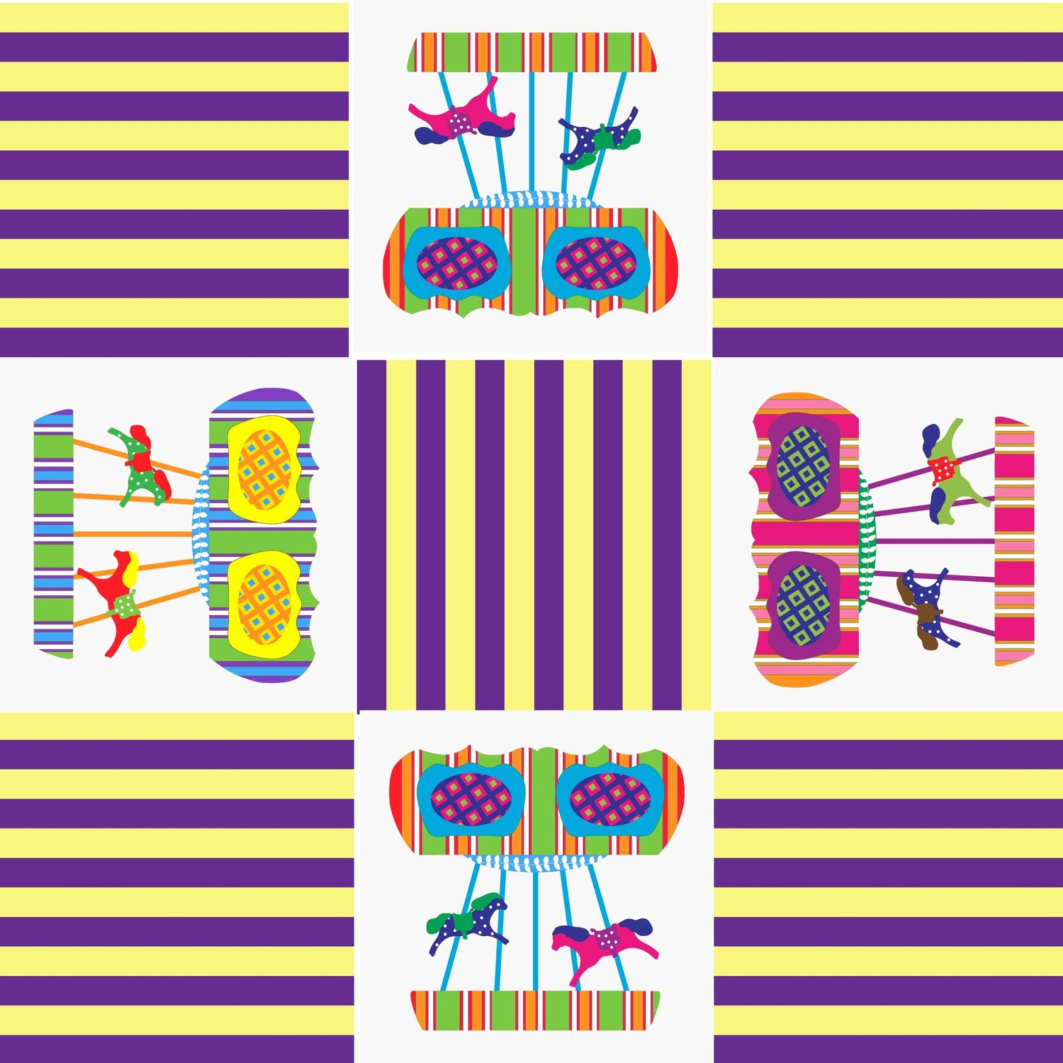 Quilt Block Mania August 2023-Circus — Robin Kinley Designs, Etc.