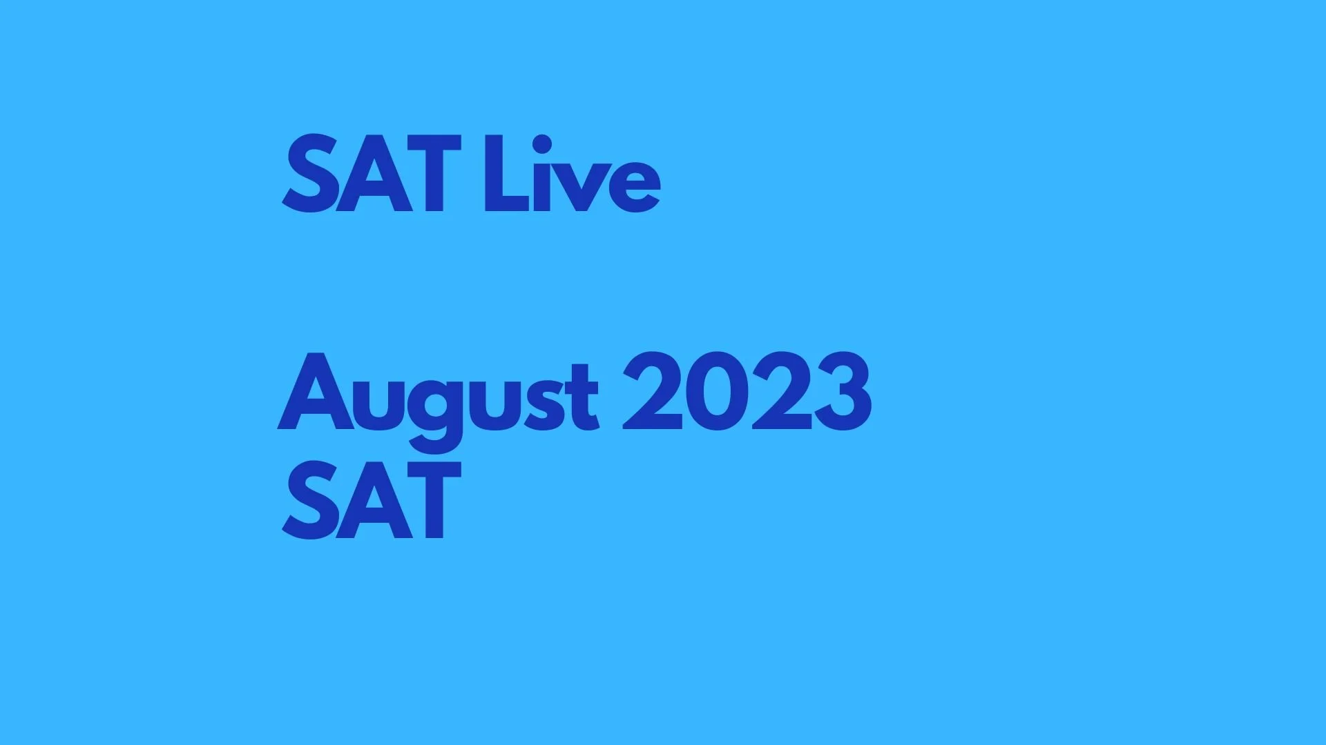 SAT — Edge Ed