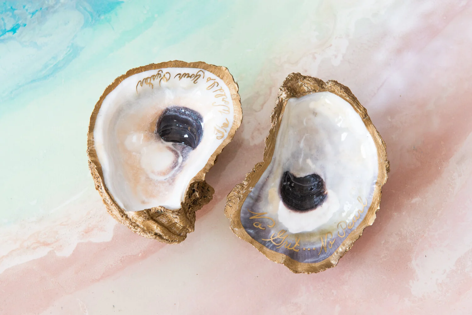 Ocean Gilded Oyster Jewelry Dish — Grit and Grace Studio