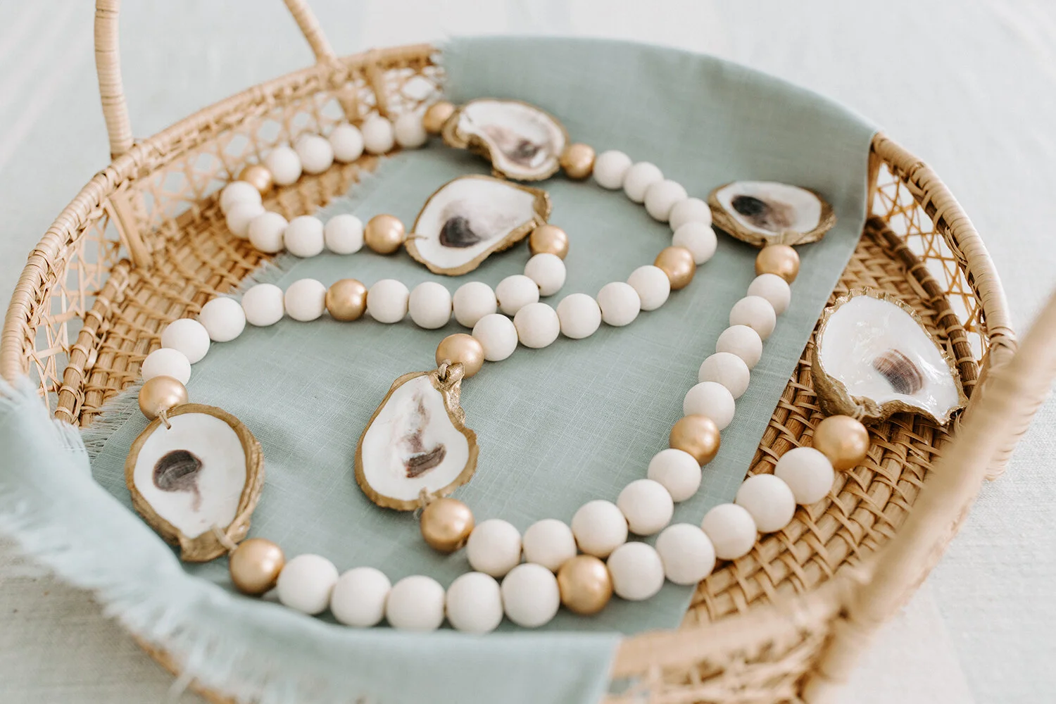 Gilded Oyster Garland — Grit and Grace Studio