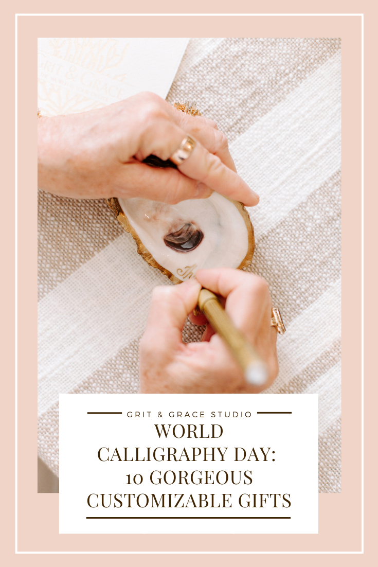 World Calligraphy Day: 10 Gorgeous Customizable Gifts — Grit and Grace ...