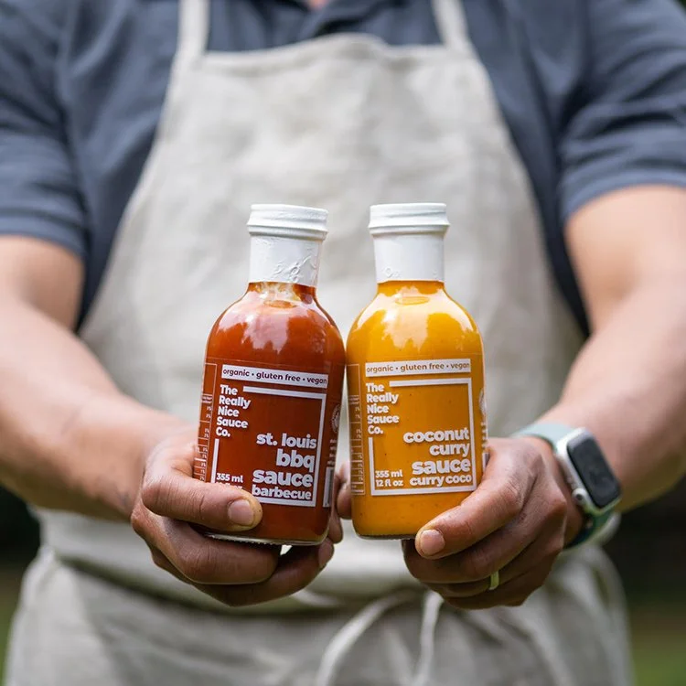 Gourmet Sauce Packaging for Private Chef — Eye Candy Design