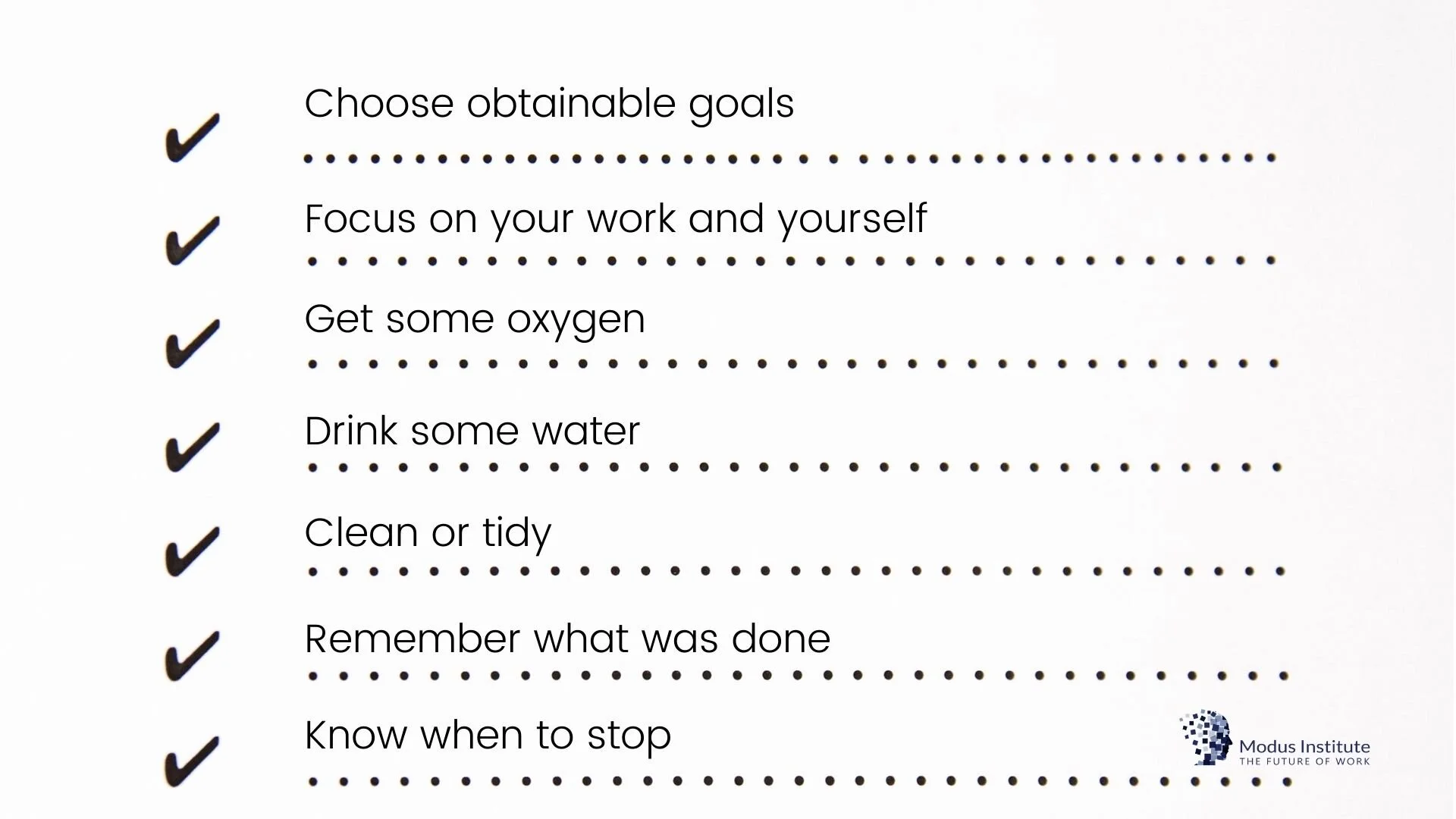The Modus Guide to А Stress-Free Workday — Modus Institute