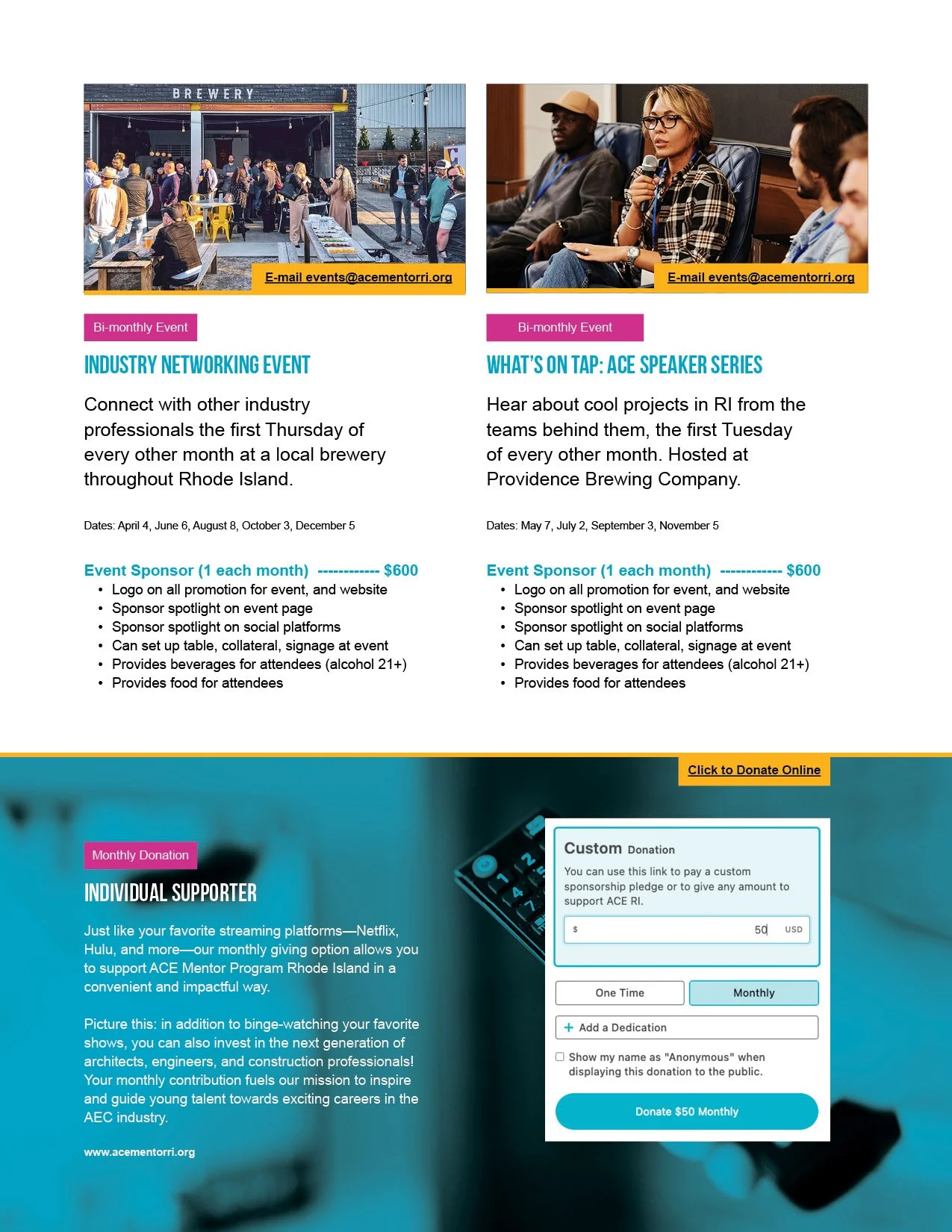 How You Can Support — ACE Mentor Program Rhode Island