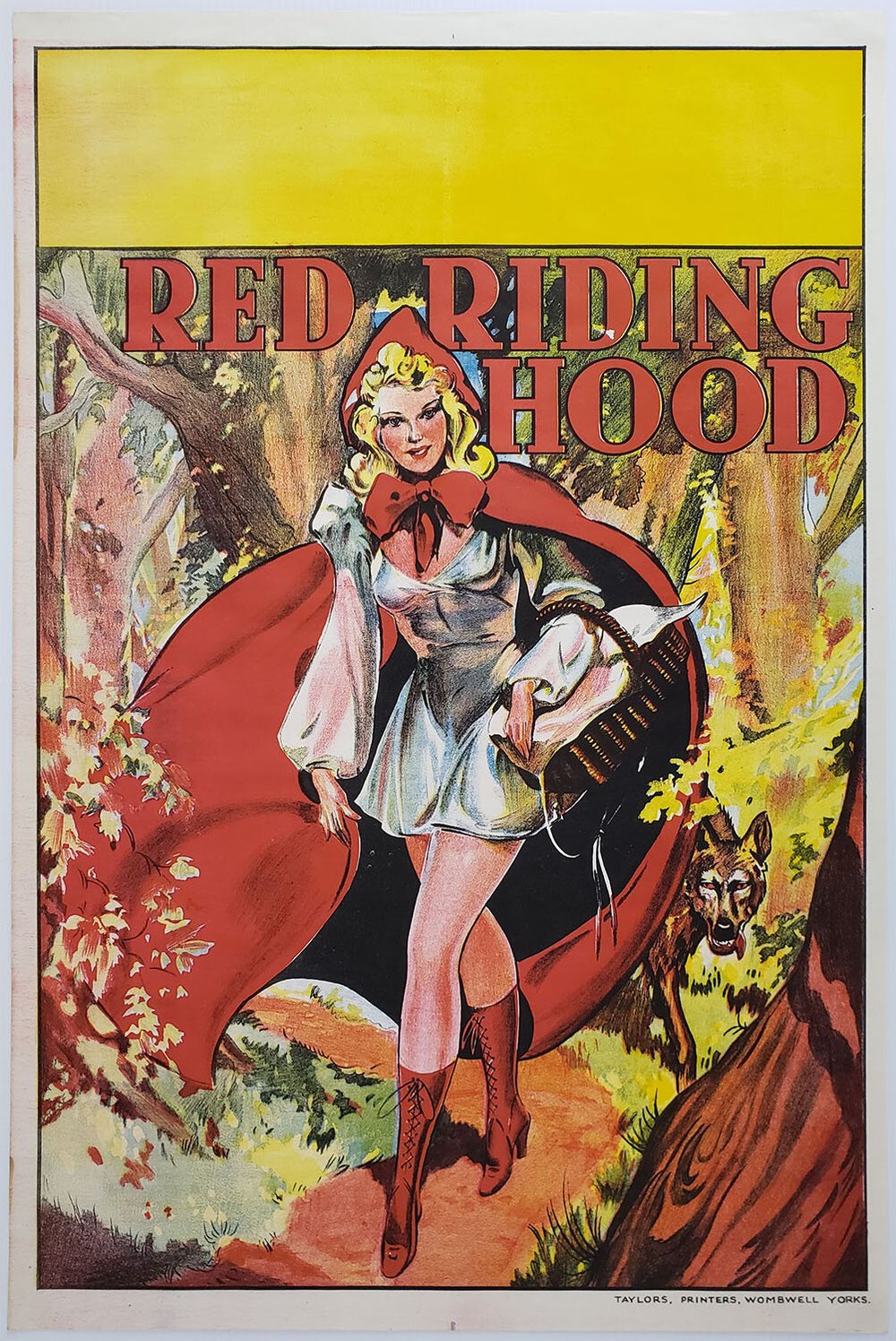 Red Riding Hood Vintage Stage Play Poster — All Vintage Posters