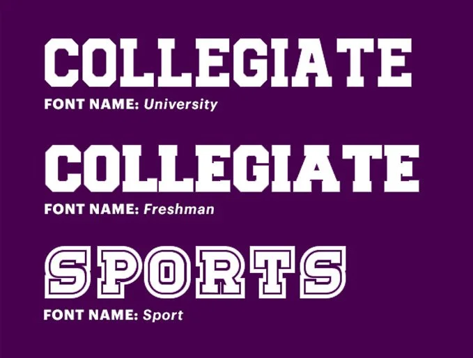 Font Styles: Visual Guide — Ambition Co Screen Printing