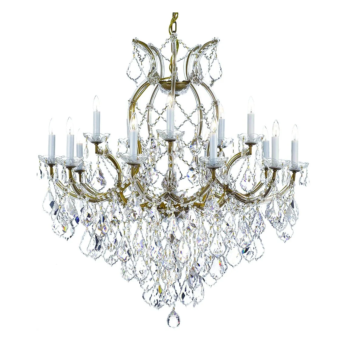 Antique Gold Chandelier — Decco