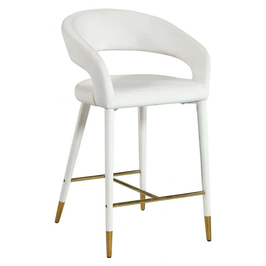 White Stackable Stool — Decco
