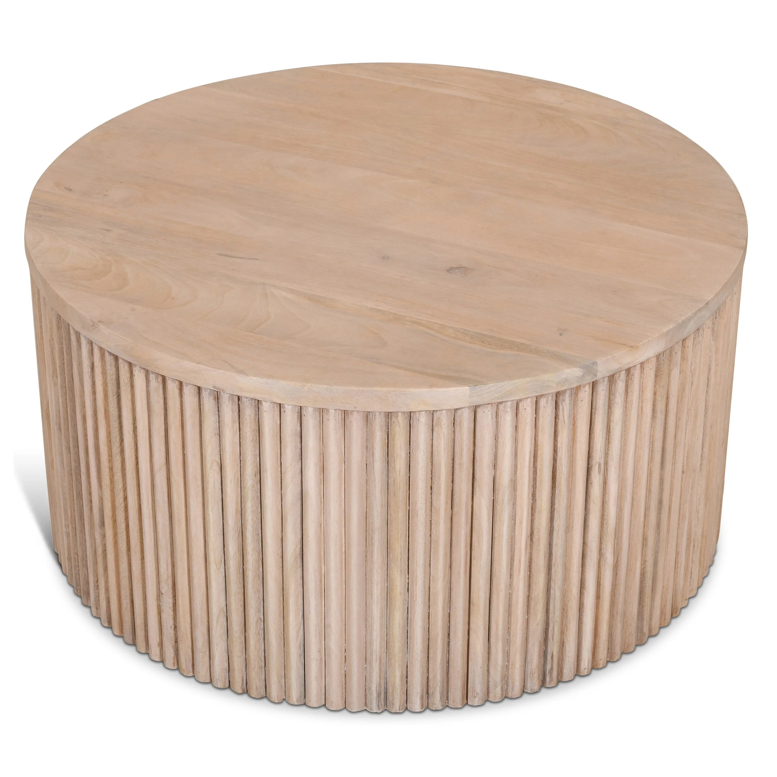 Oak Fluted Coffee Table — Decco