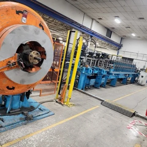 USED C PURLIN LINE SAMCO ENLARGED STUD LINE — Red River Machinery Inc