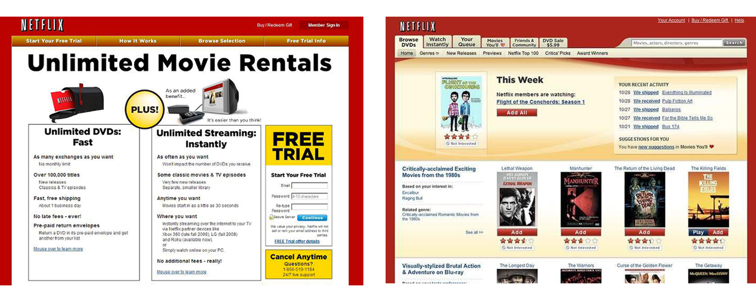 Netflix UI/UX Evolution - Seemingly Simple — Amrit Pal Singh | Visual ...