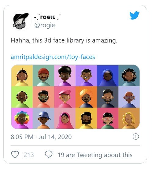 Toy Faces 3D Avatar Library | 3D Illustrations — Amrit Pal Singh ...