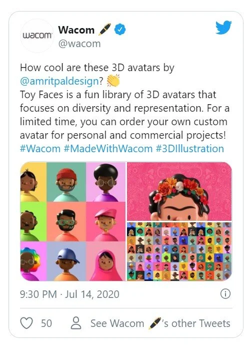 Toy Faces 3D Avatar Library | 3D Illustrations — Amrit Pal Singh ...