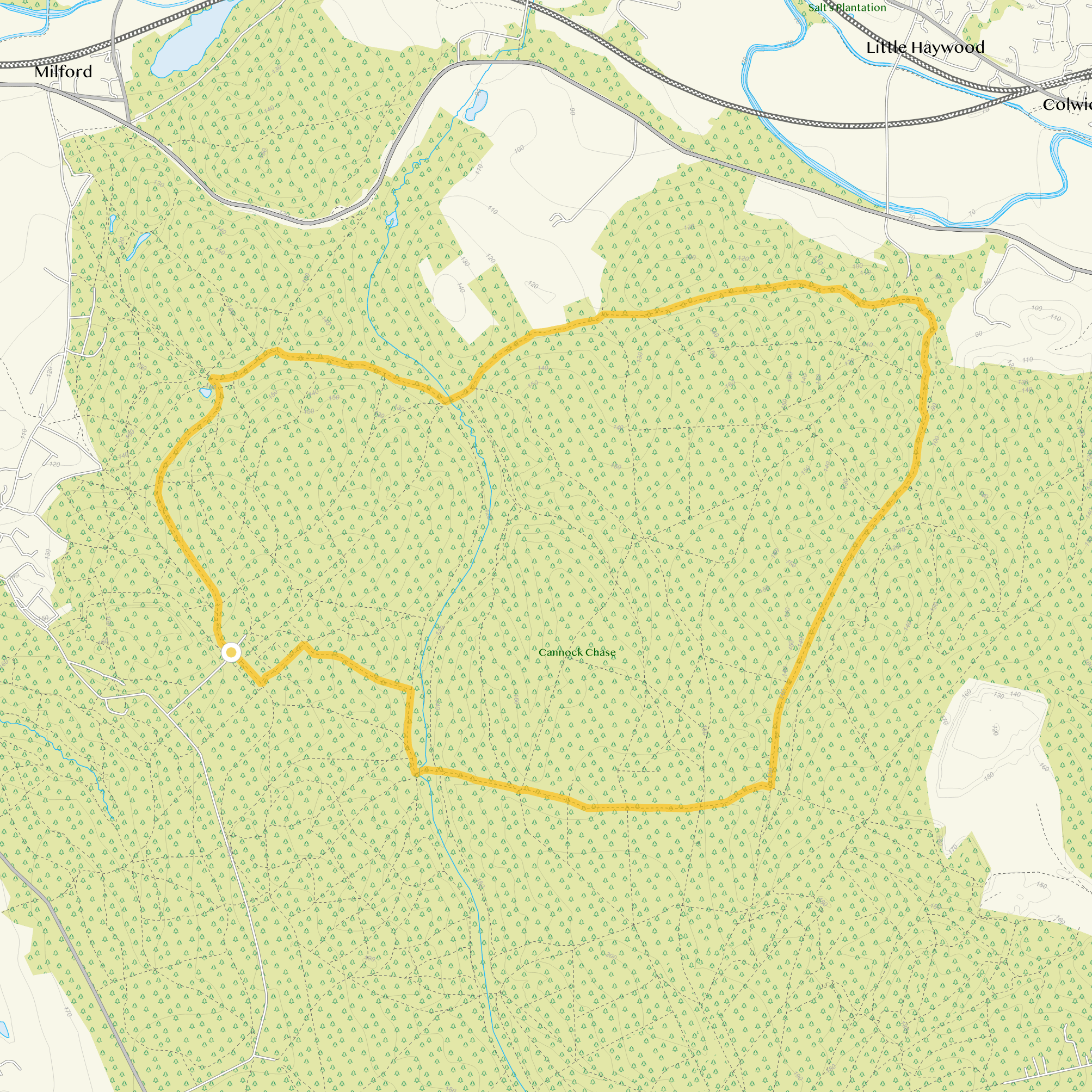 Brocton Coppice and Abraham's Valley walk at Cannock Chase — Local Walks