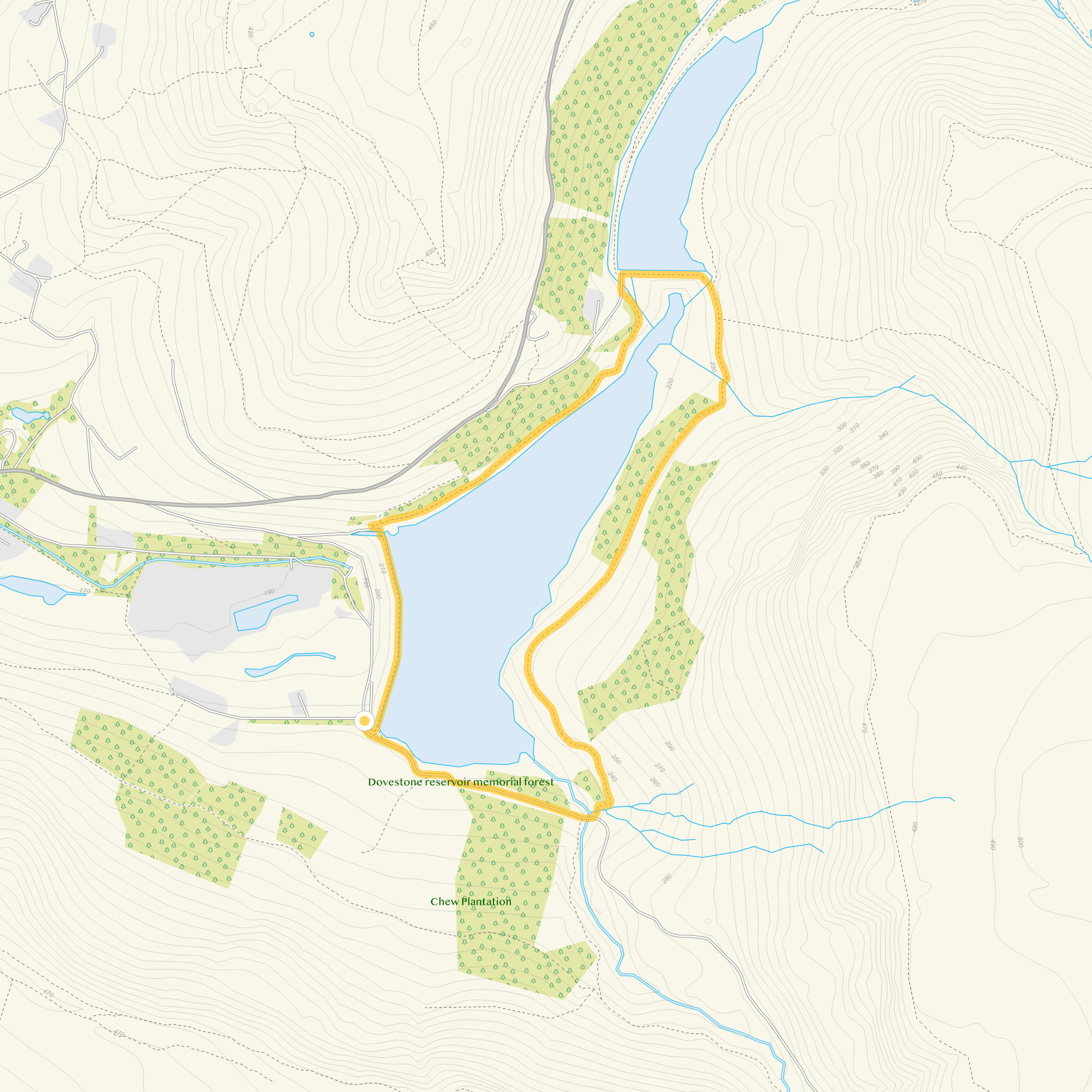Dovestone Reservoir Walk and Map — Local Walks